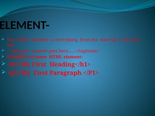 abhishek.pptx On HTML and CSS for mini project b tech | PPTX