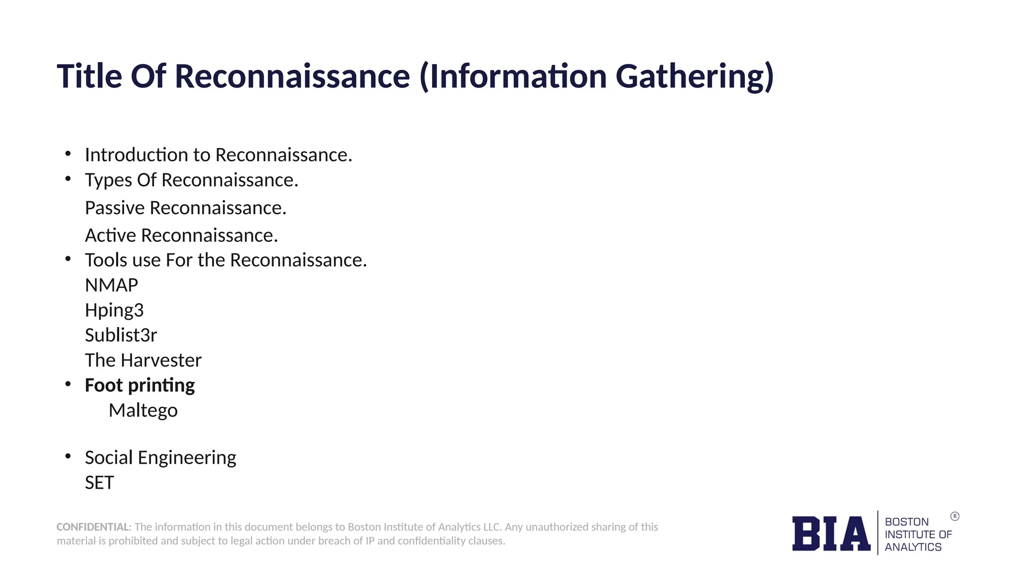Tools and Methods of Reconnaissance in Cybersecurity: A Comprehensive ...