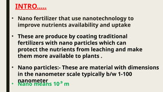 Nano fertilizer and method with all nano fertilizer example | PPT