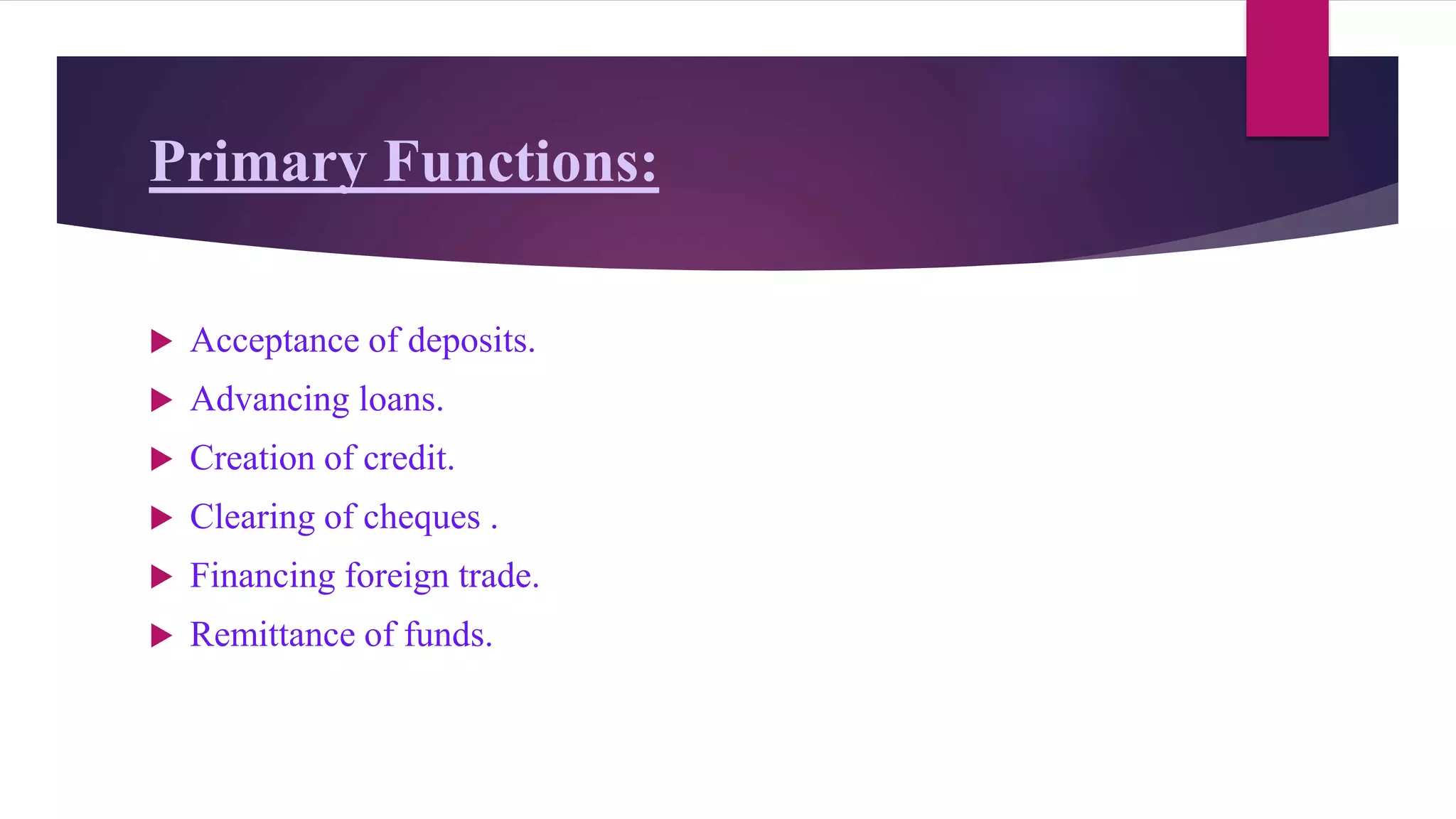 commercial bank and its functions. | PPTX