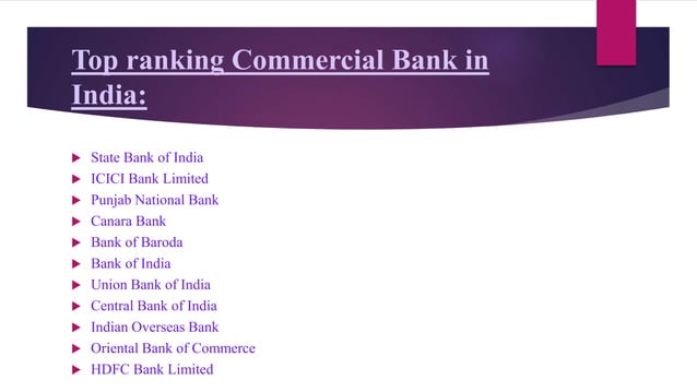 commercial bank and its functions. | PPTX
