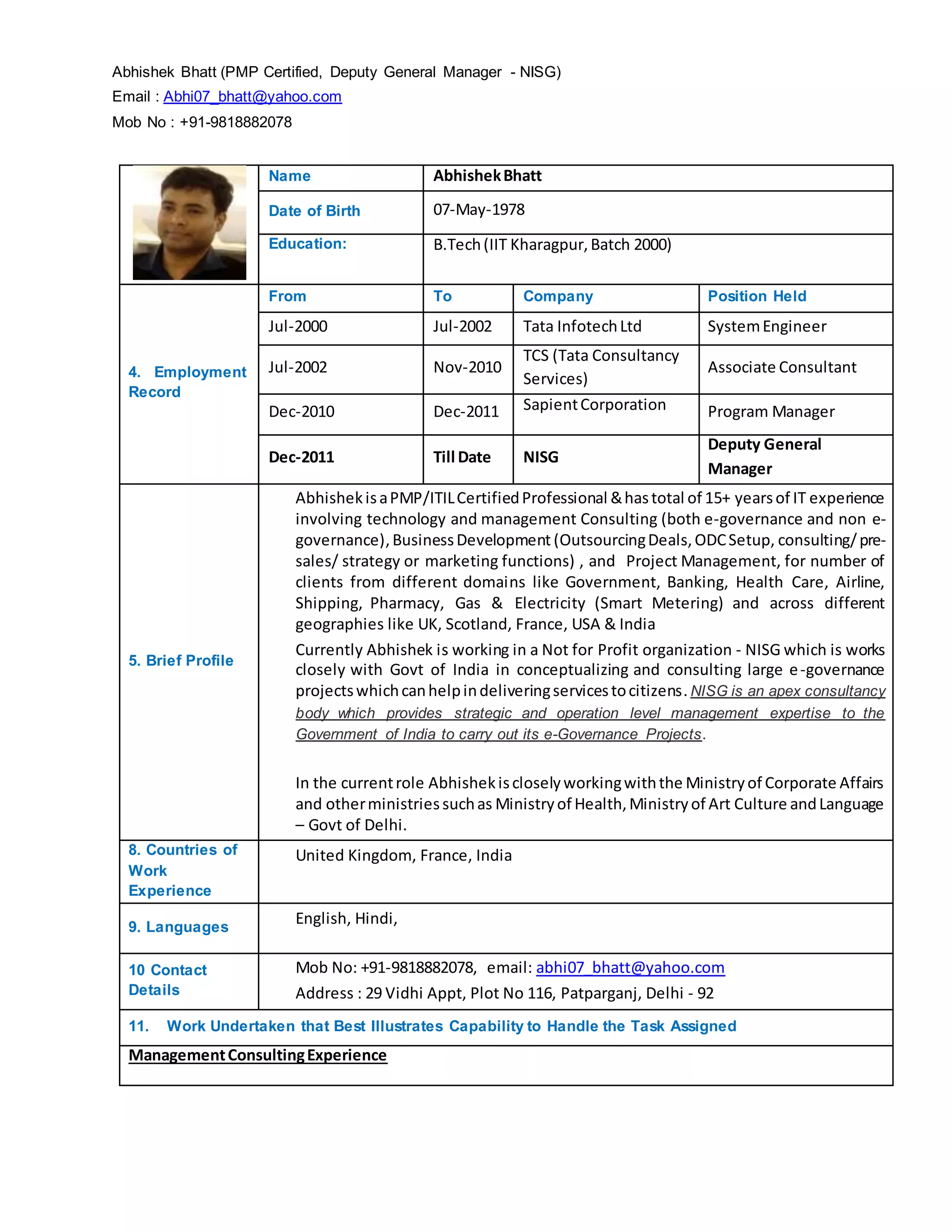 Abhishek bhatt cv_v1.1 | DOCX