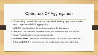 DATABASE MANAGEMENT SYSTEM PRESENTATI0NS | PPT