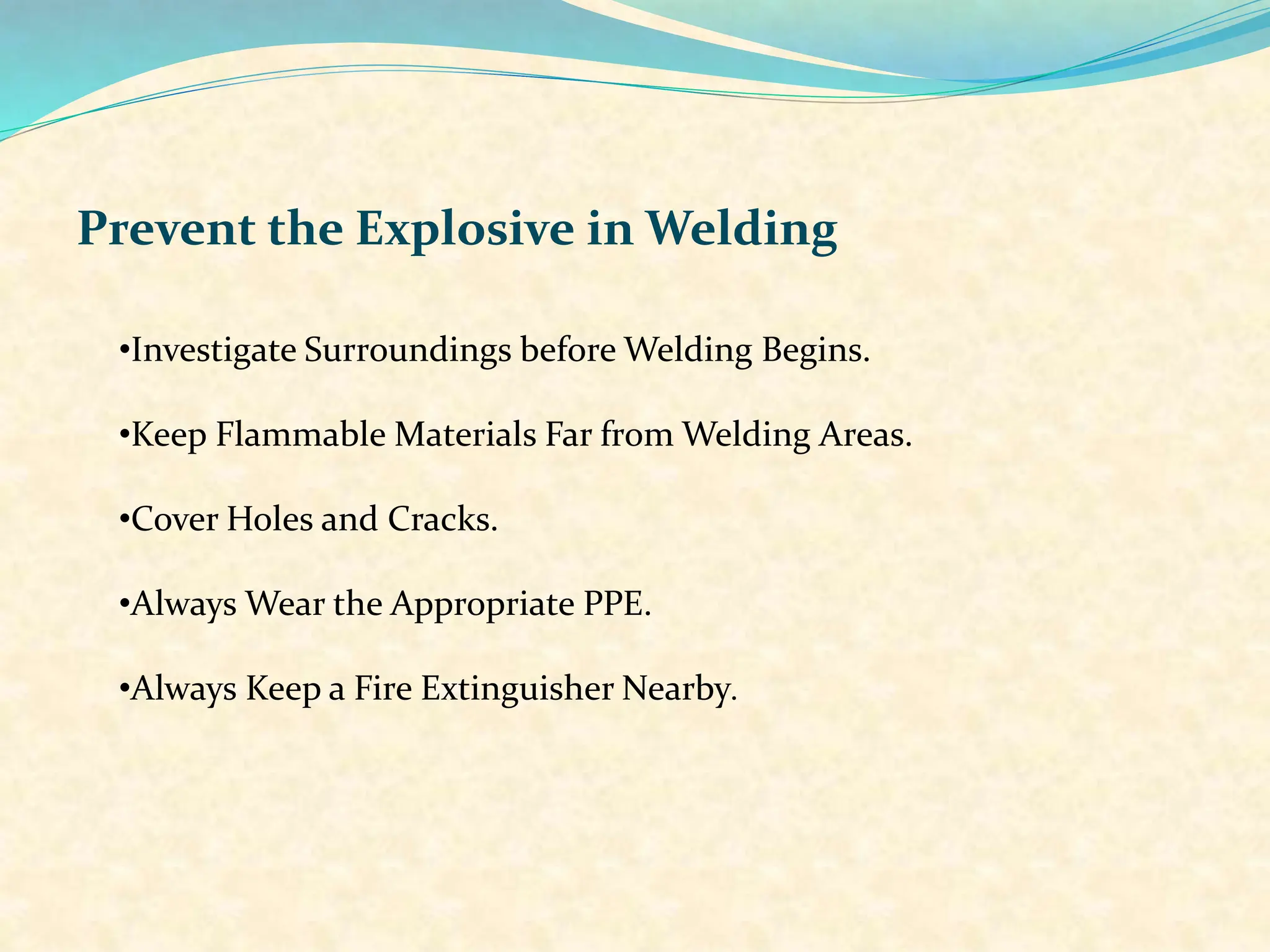 Presentation on expolisive welding and safety measures | PPT