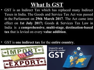 GST And Import - Export In India | PPT