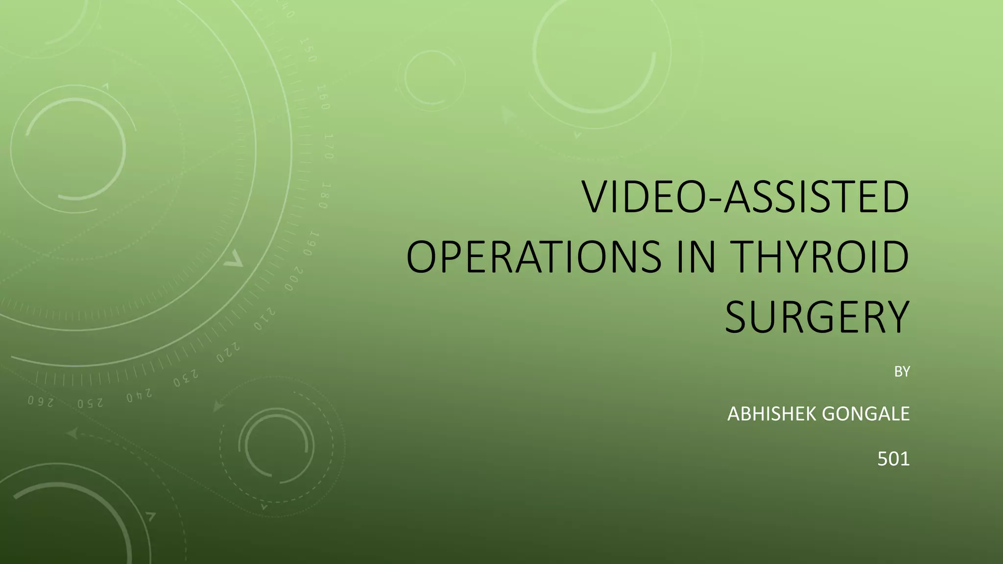 Operation in thyroid | PPTX