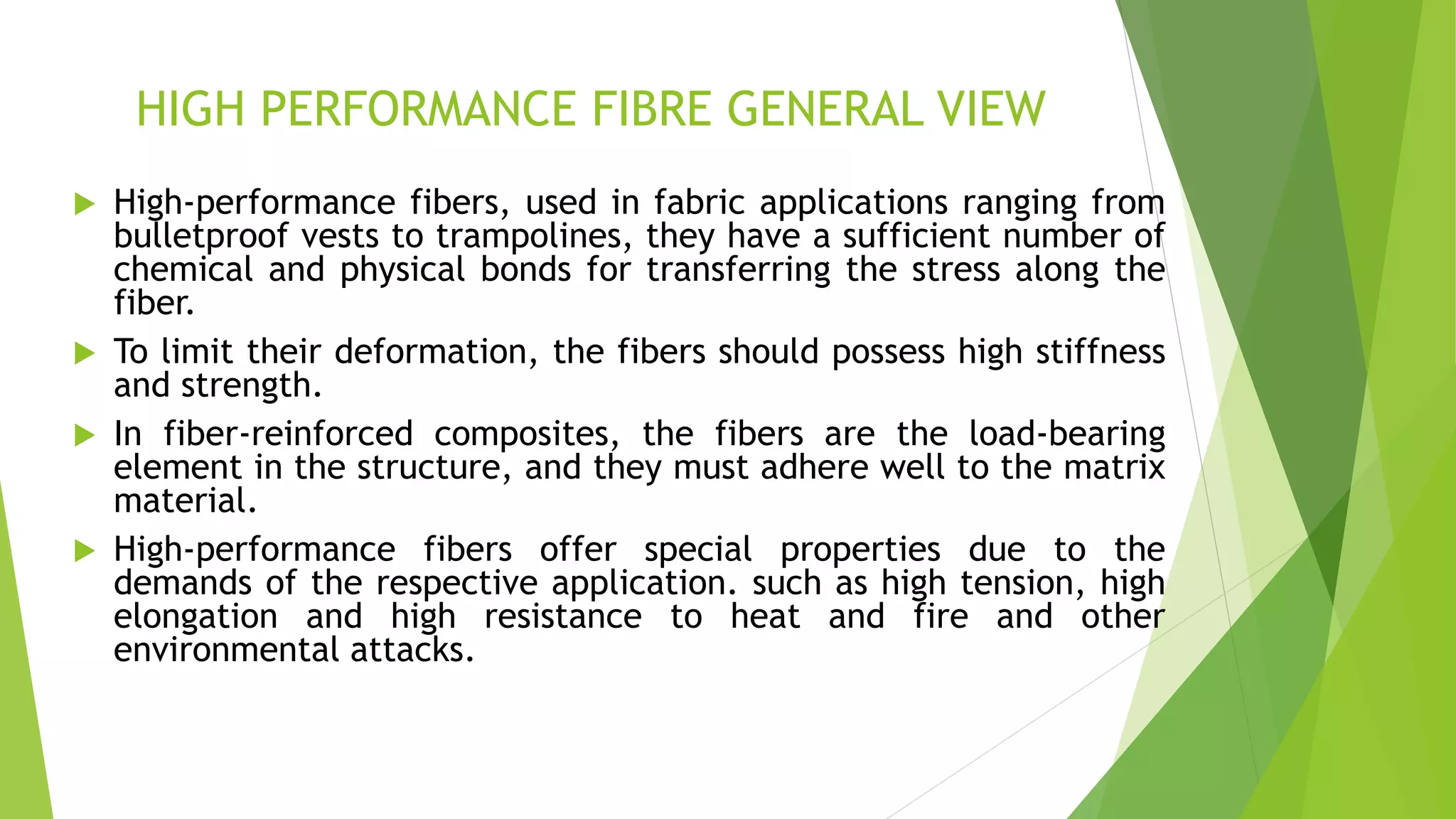 high performance fibre, hpf, | PPTX