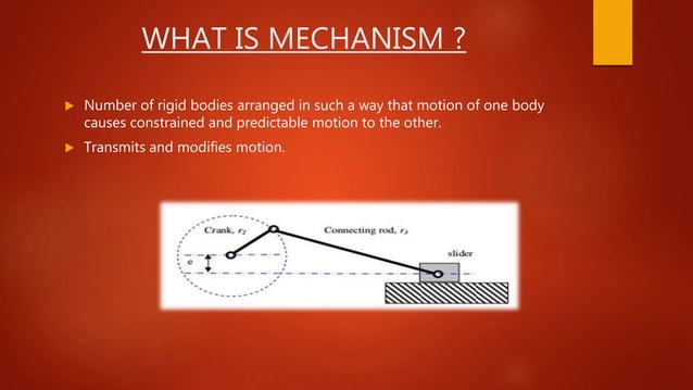 straight line motion mechanism | PPTX