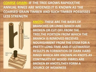 defects in timber by abhishek kumar jatav | PPTX
