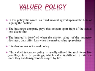fire insurance | PPTX
