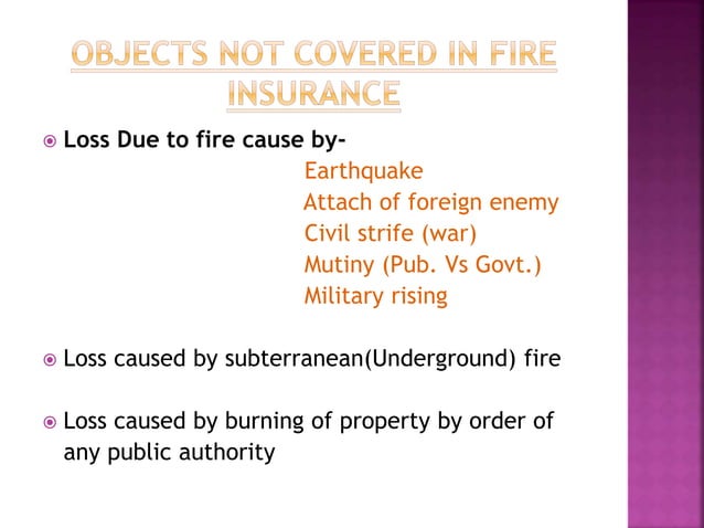 fire insurance | PPTX | Home Insurance | Insurance