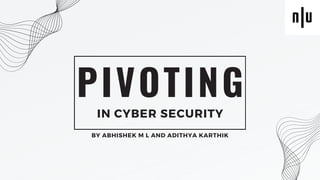 Pivoting techniques with metasploit - Abhishek M L | PPT