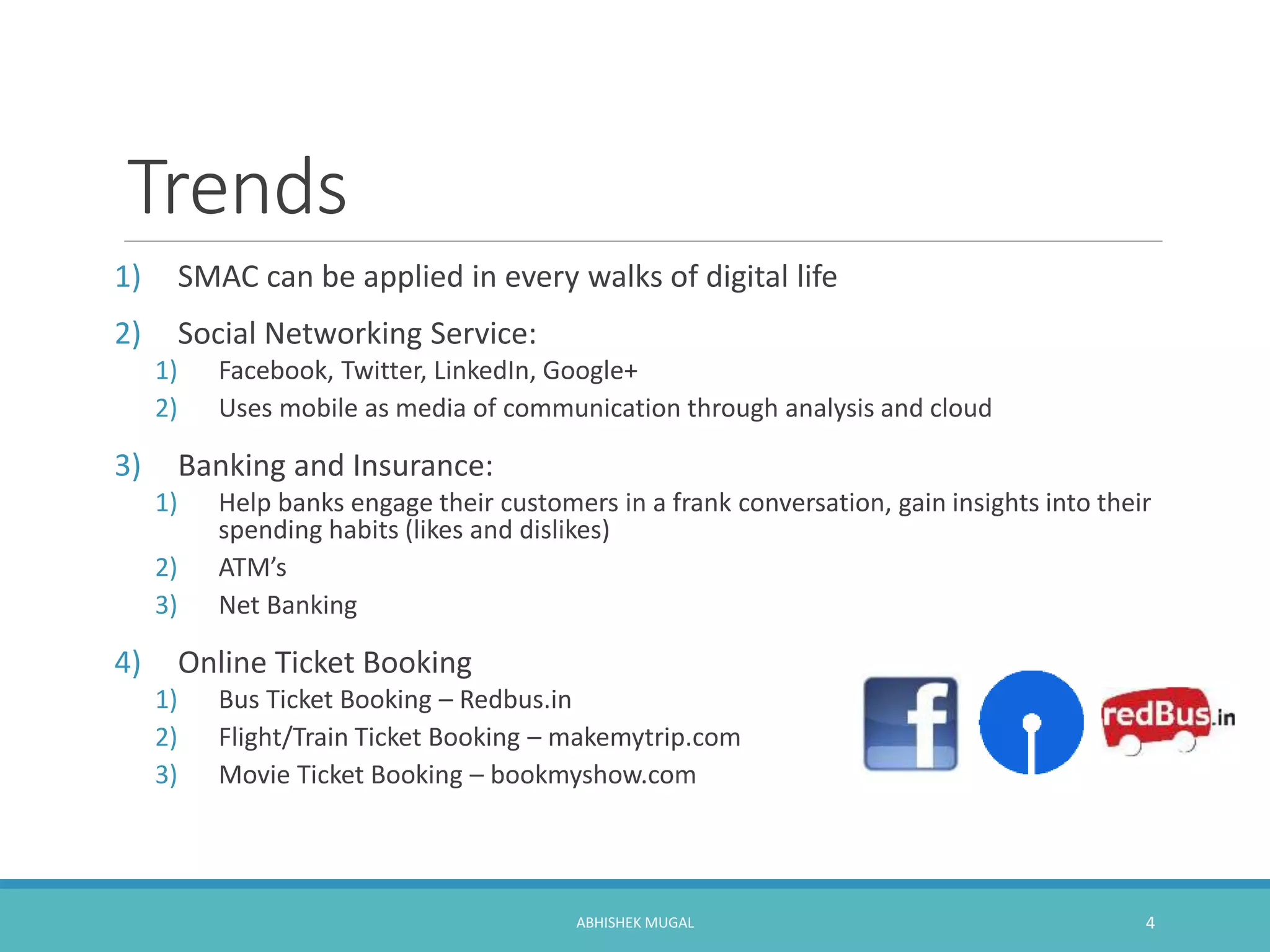 SMAC | PPTX | Cloud Computing | Internet