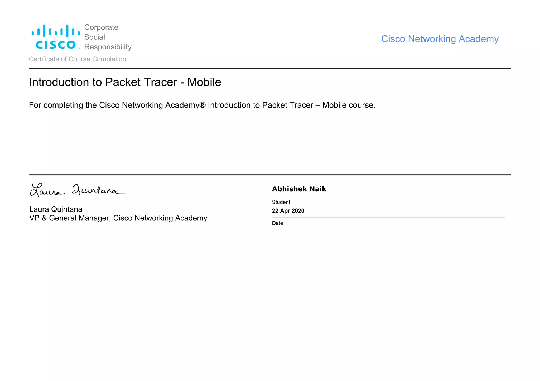 Introduction to Packet Tracer Mobile CGA 1119 | PDF