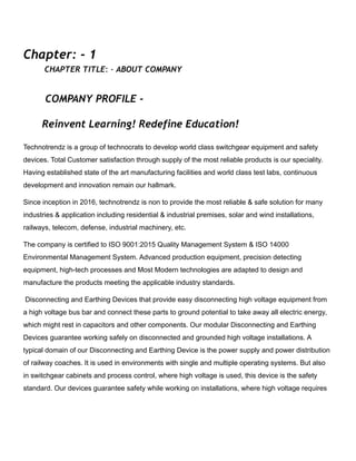 Earthing and disconnecting panel report.pdf