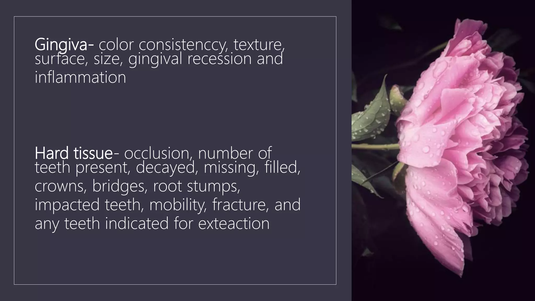 general and oral examination | PPTX