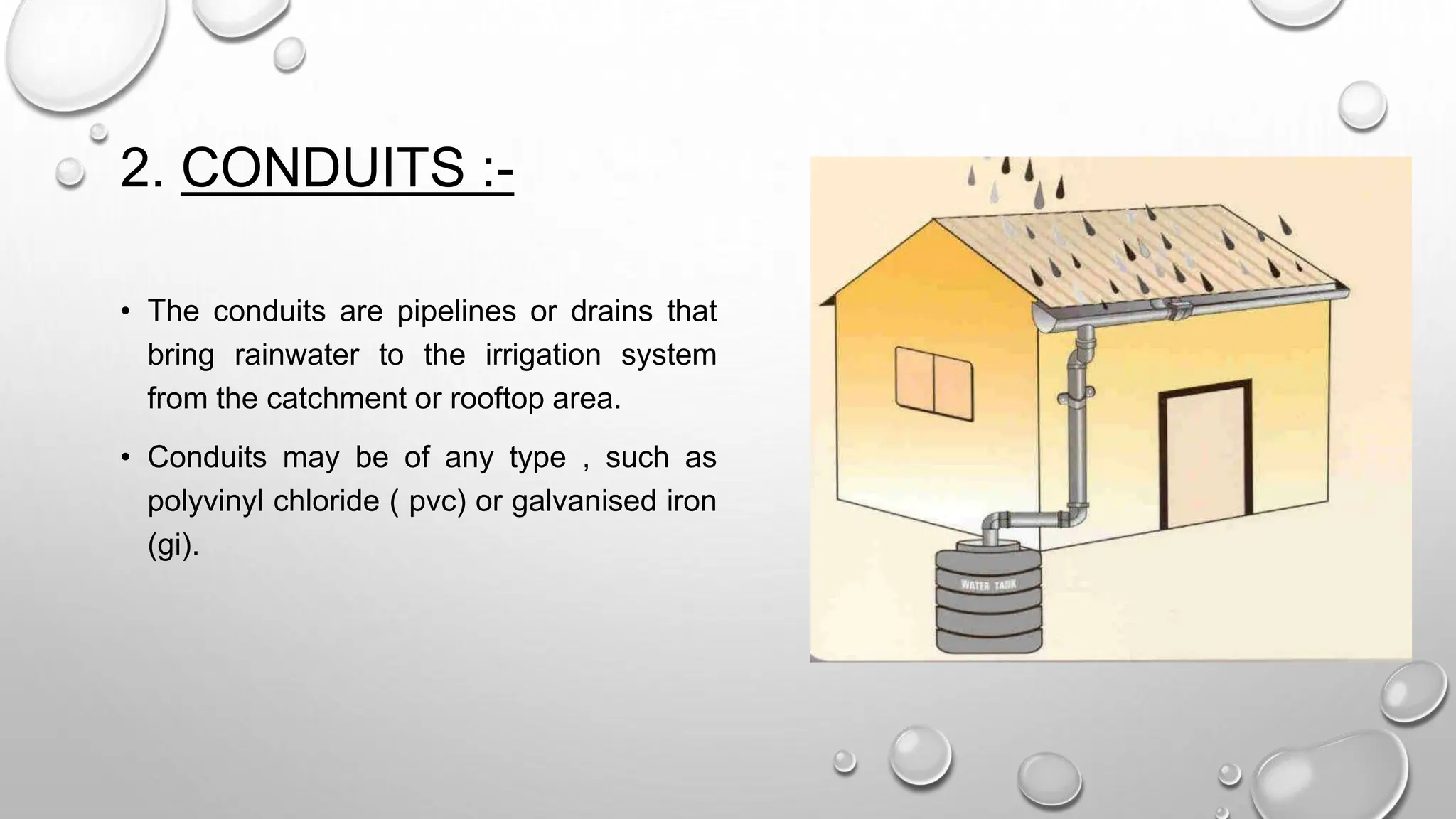 Rooftop rainwater harvesting system. | PPTX