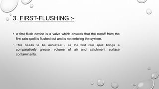 Rooftop rainwater harvesting system. | PPTX