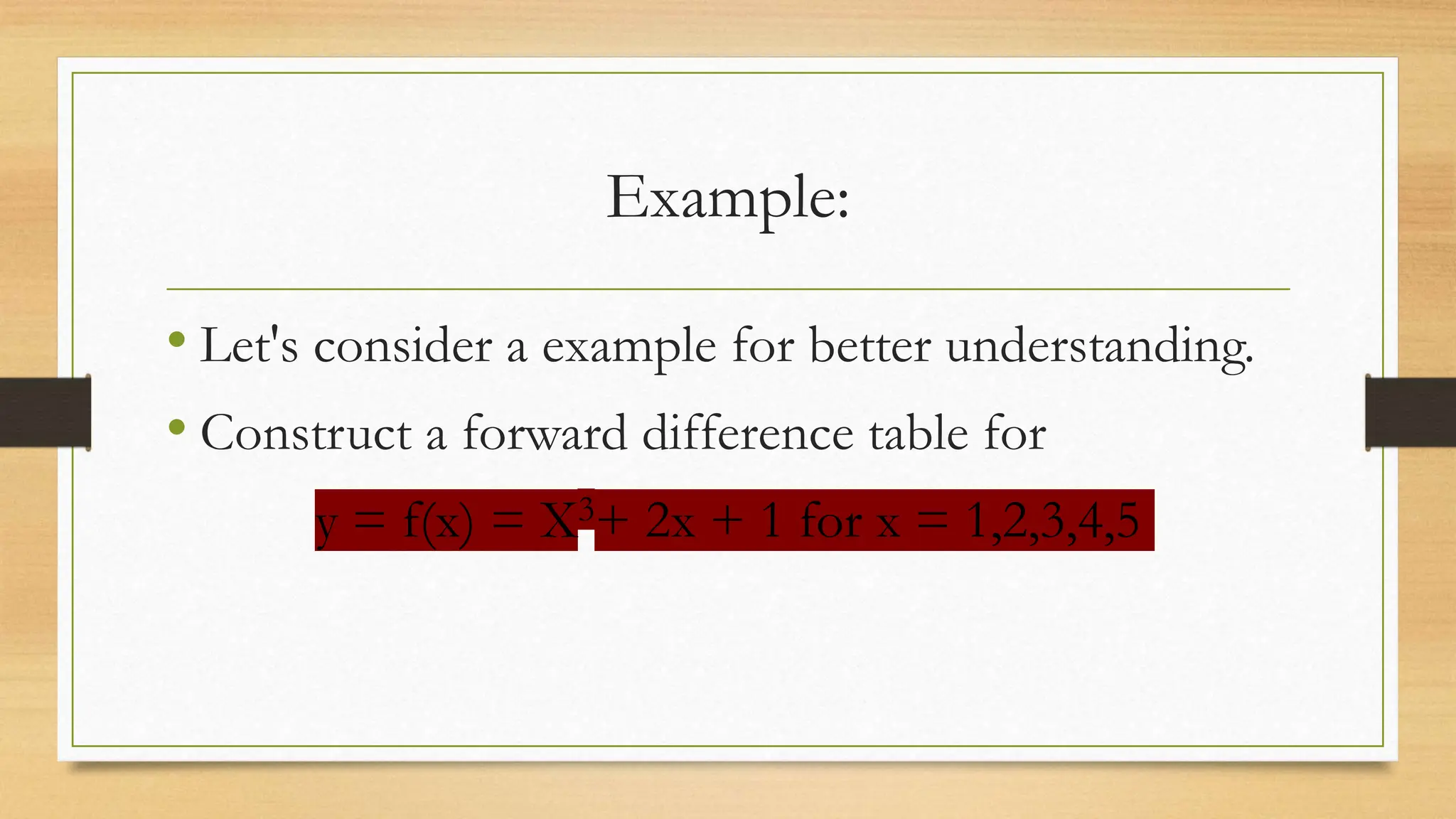 Forward difference table- A maths calculus tool.pptx