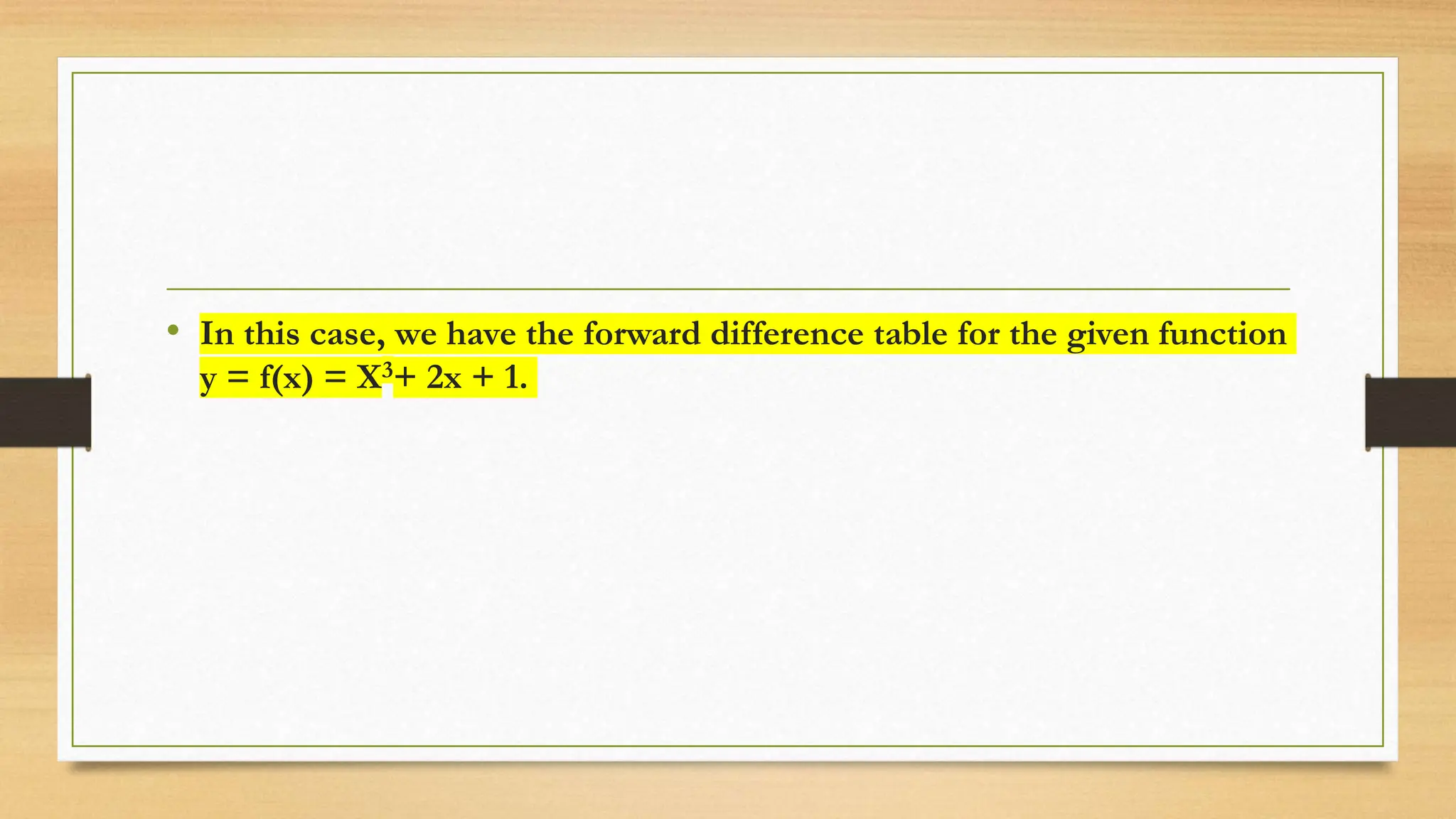 Forward difference table- A maths calculus tool.pptx
