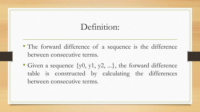 Forward difference table- A maths calculus tool.pptx