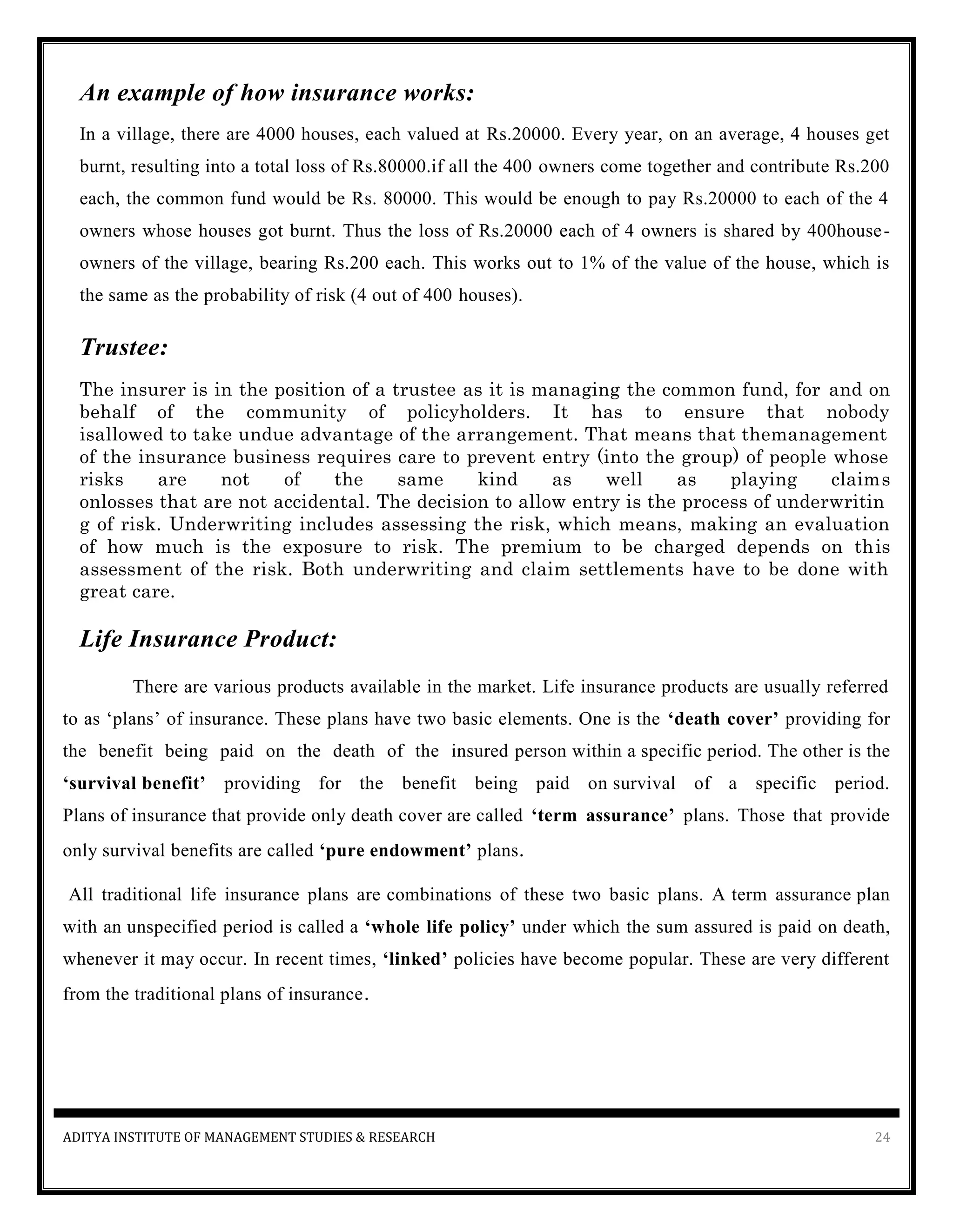 analysis of Investment option available in market | DOCX
