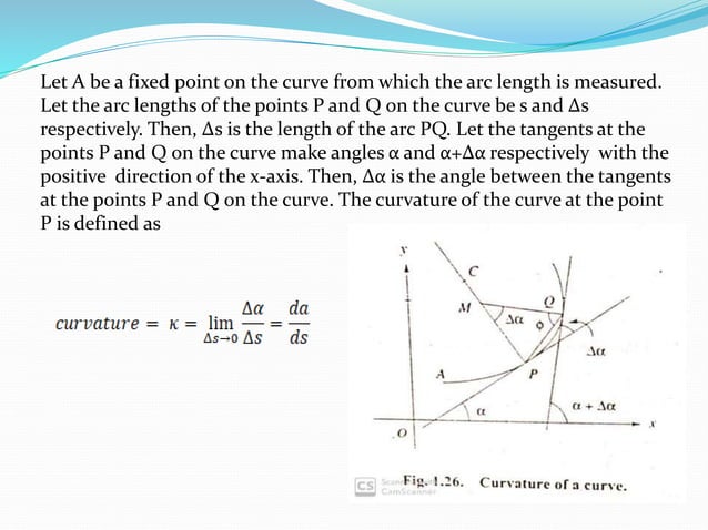 CURVATURE AND RADIUS OF CURVATURE | PPTX