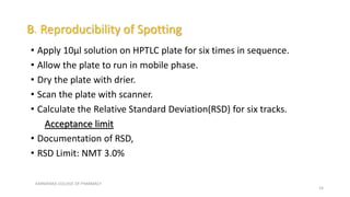ABHISHEK S1 PV HPTLC pharmaceutical validation | PPTX