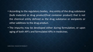 ABHISHEK S4 APA IMPURITIES advanced pharmaceutical analysis | PPT