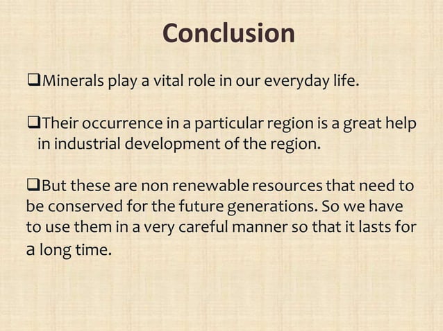 Importance of Minerals in everyday life.pptx | Commodities | Economy