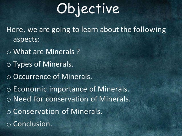 Importance of Minerals in everyday life.pptx | Commodities | Economy