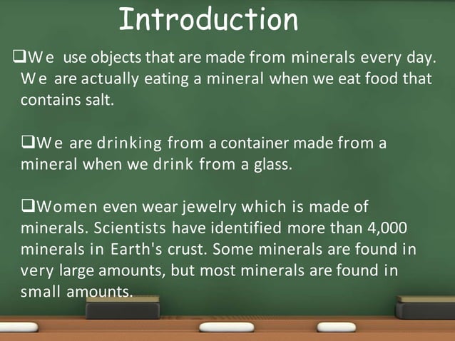 Importance of Minerals in everyday life.pptx | Commodities | Economy