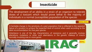 PRESENTS STATUS OF INSECTICIDE RESISTANCE IN INSECTS | PPT