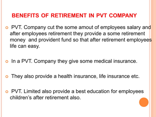 ABHISHEK SHIVHARE BENEFITS OF RETIREMENT.pptx