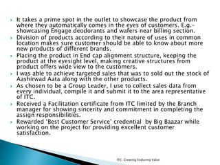 ITC lmt. live project working presentation | PPTX