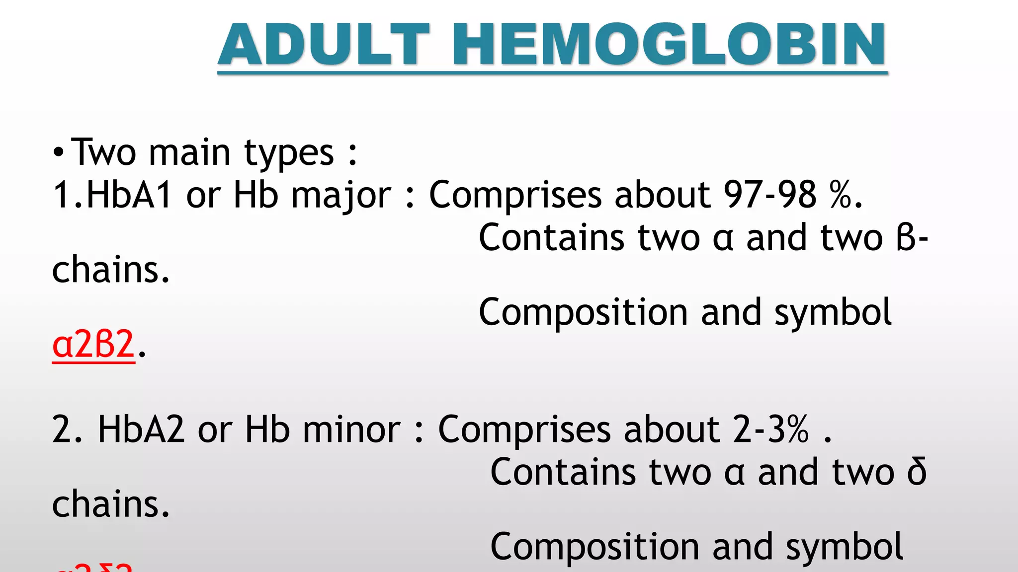 STRUCTURE OF HEMOGLOBIN AND MYOGLOBIN | PPTX