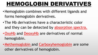STRUCTURE OF HEMOGLOBIN AND MYOGLOBIN | PPTX