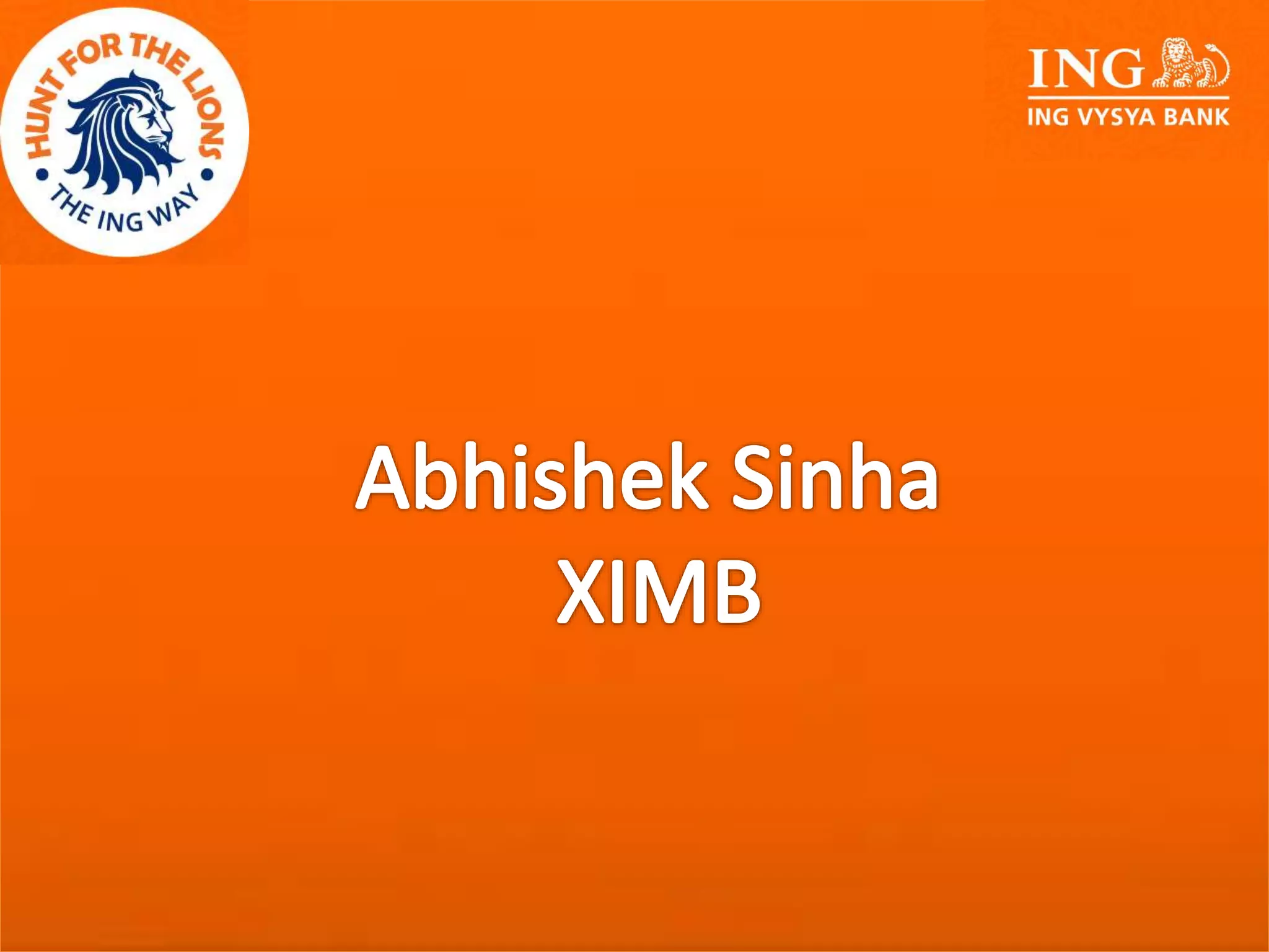 Abhishek Sinha XIMB | PPT