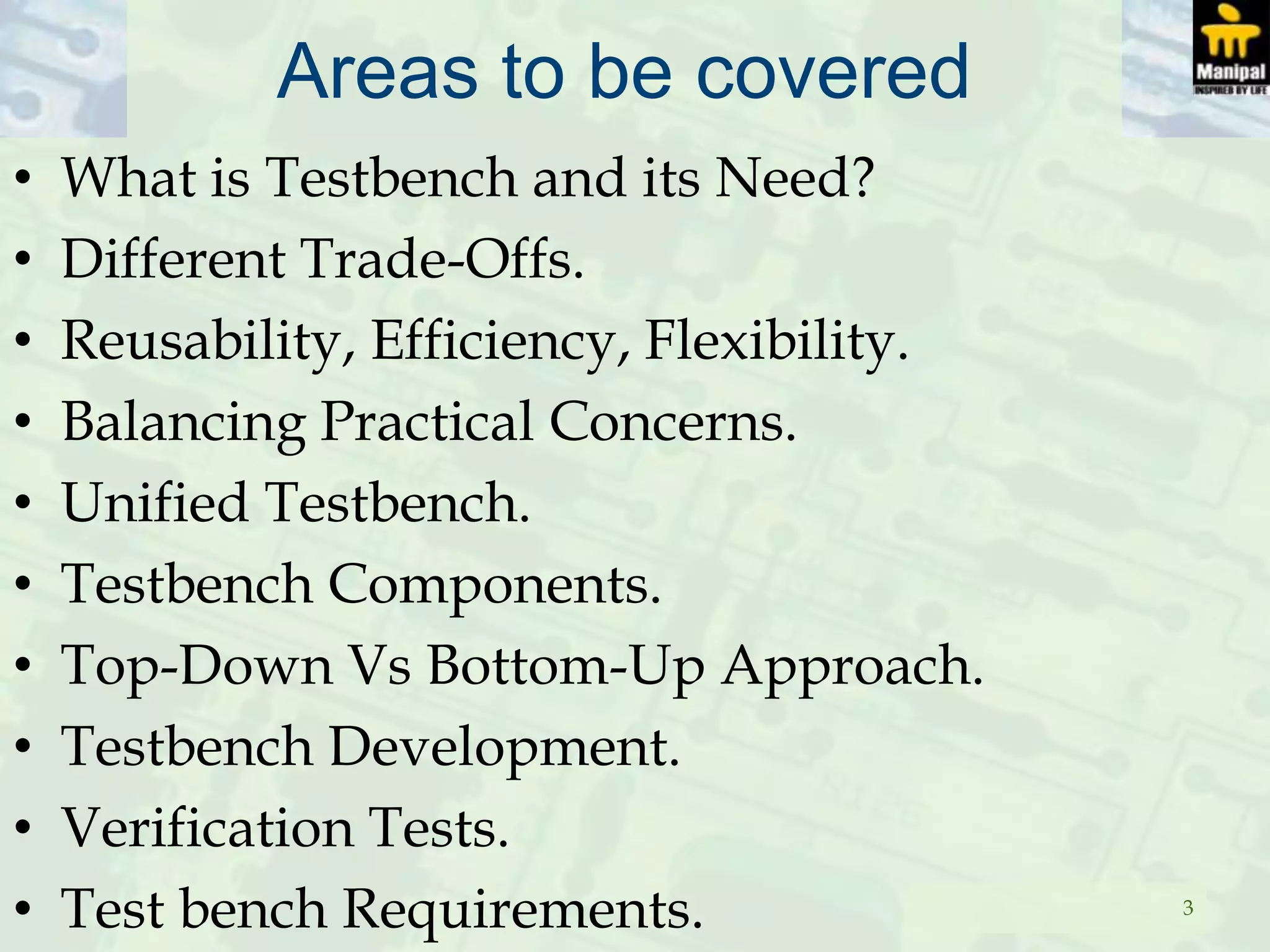 Test Bench Development | PPSX