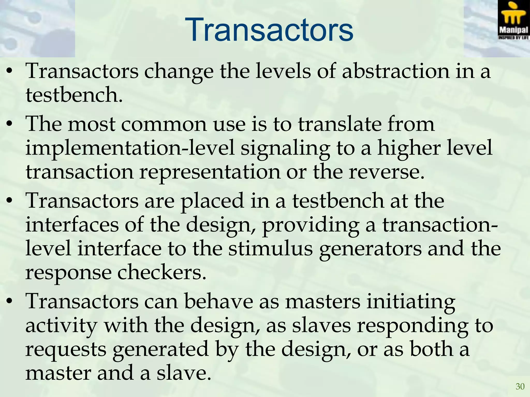 Test Bench Development | PPSX