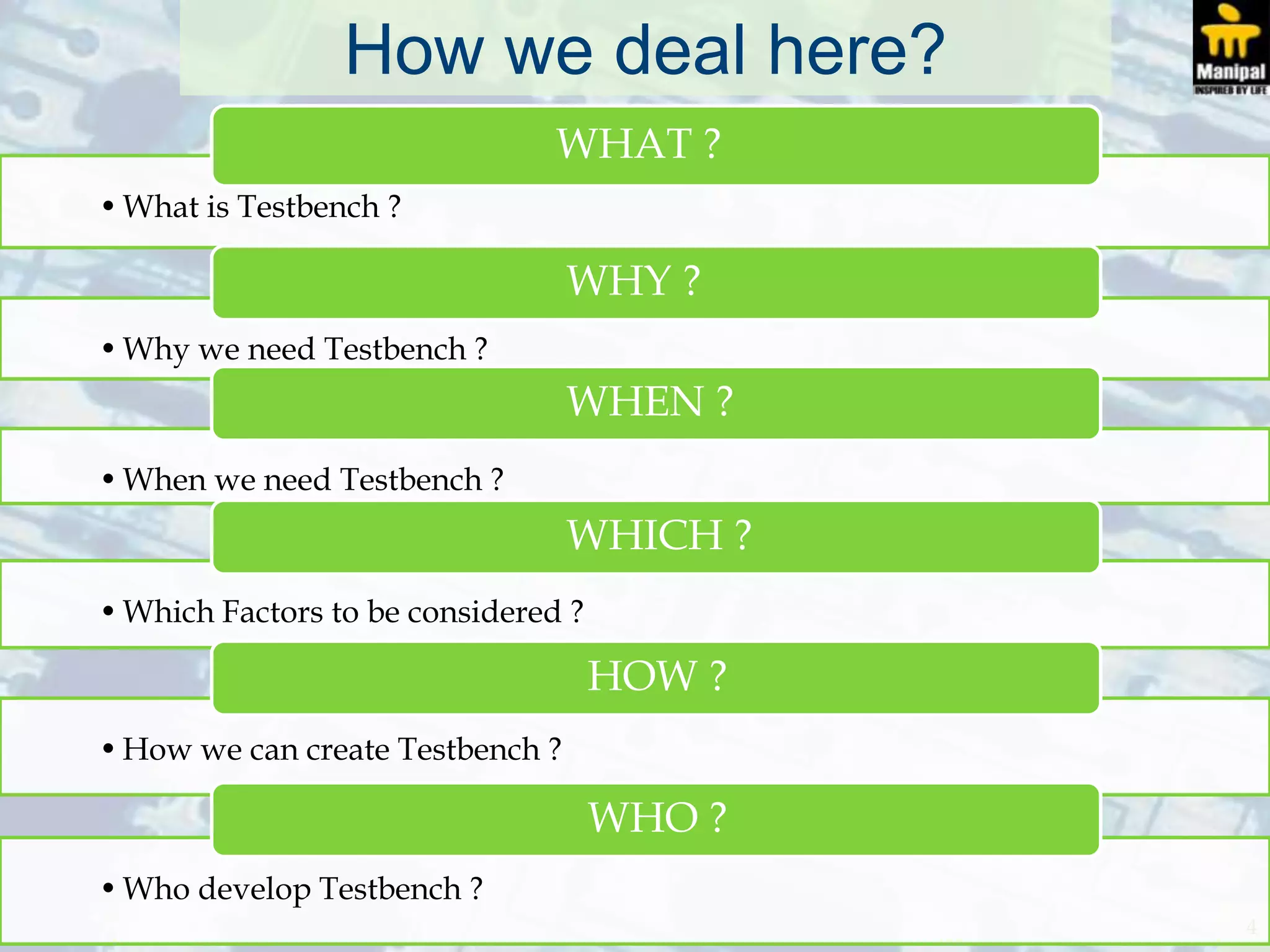 Test Bench Development | PPSX
