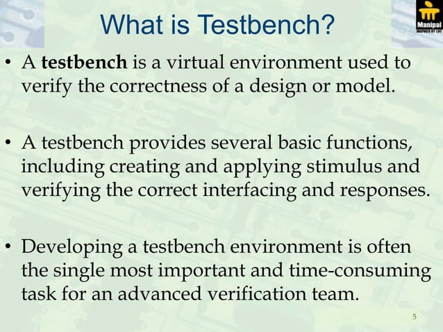 Test Bench Development | PPSX