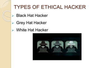 Presentation on Ethical Hacking, Introduction of Ethical Hacking, Types ...