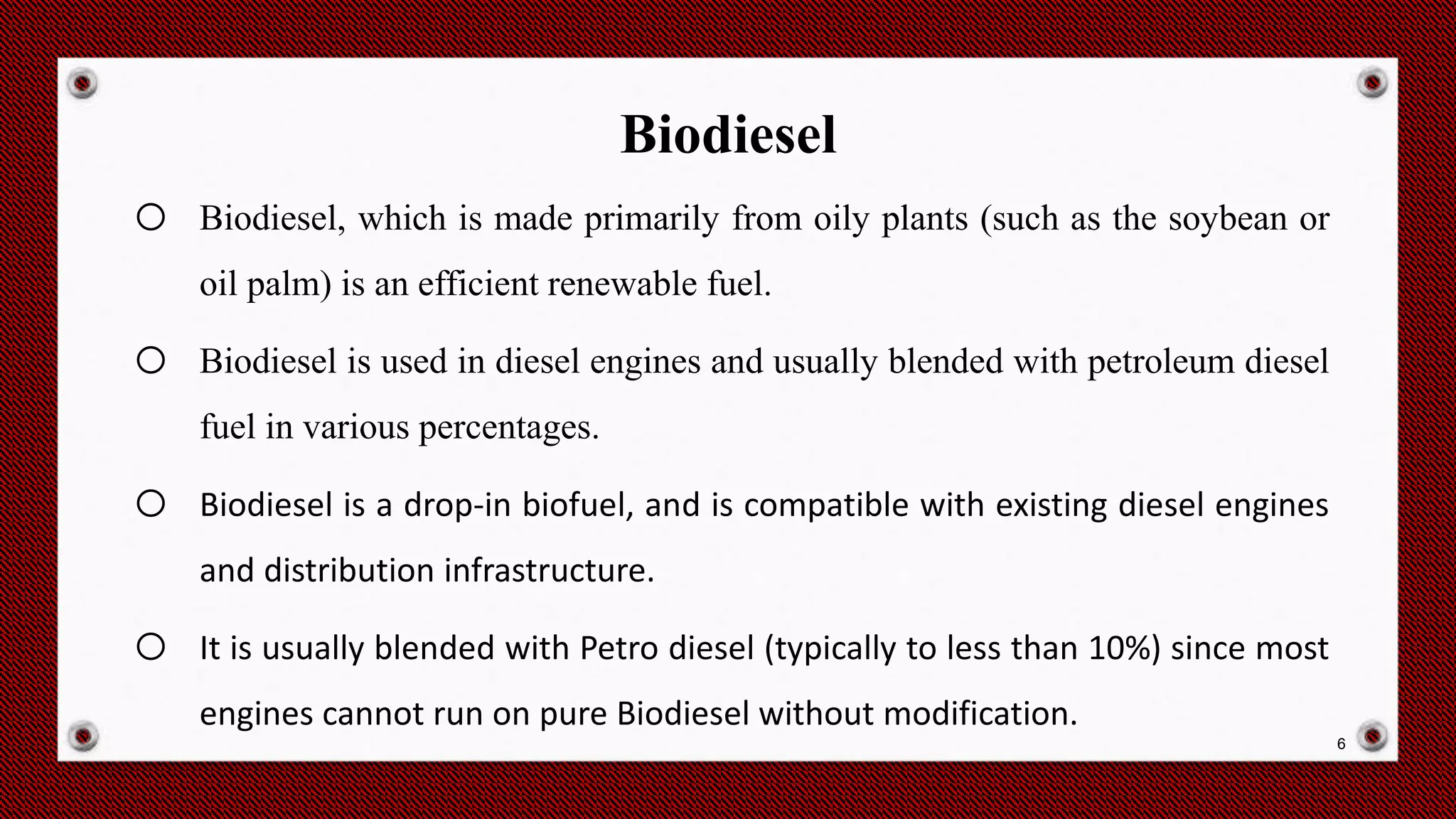 BIOFUEL POWERED CI ENGINE | PPTX
