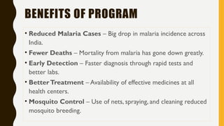 National anti- malaria program in India. | PPTX