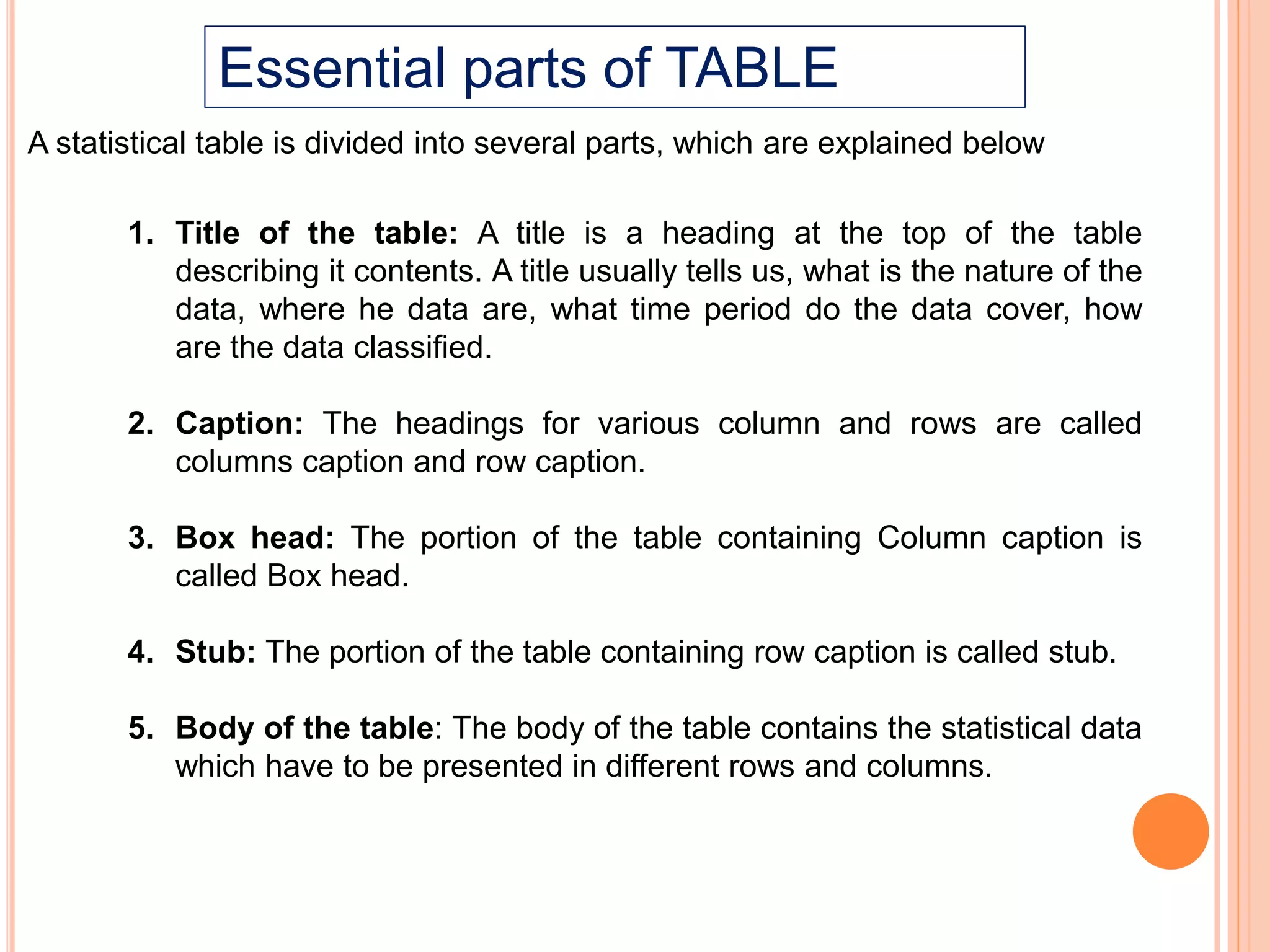 Tabulation | PPT