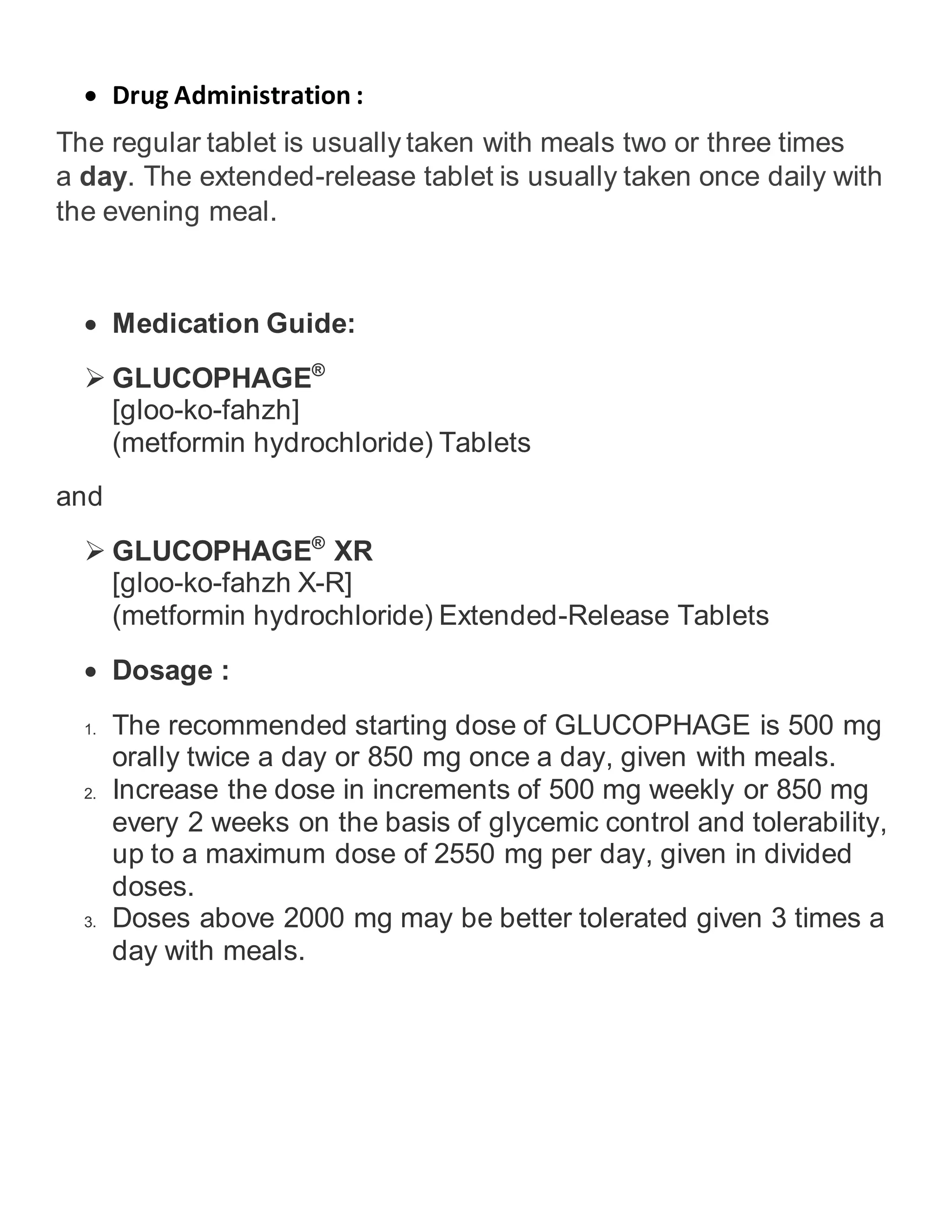 Leaflet (Metformin) By Abhijit Gaikwad | DOCX
