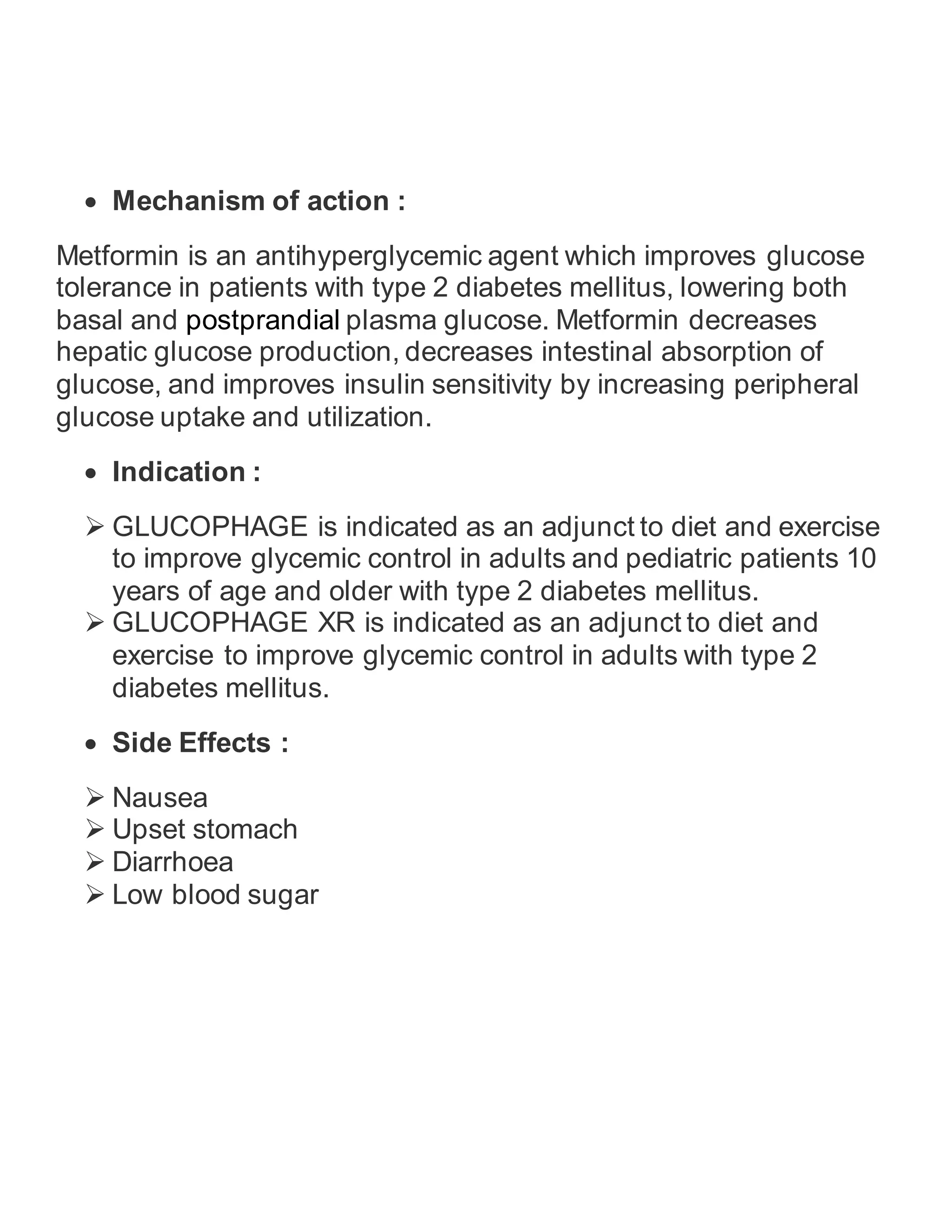 Leaflet (Metformin) By Abhijit Gaikwad | DOCX