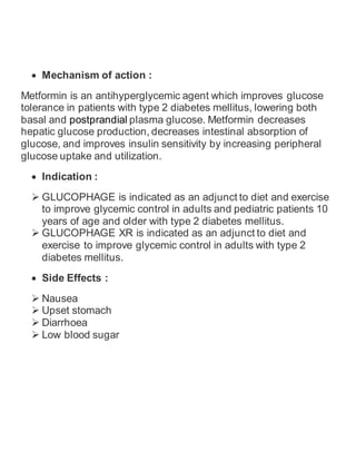 Leaflet (Metformin) By Abhijit Gaikwad | PDF