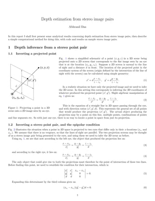 Depth estimation from stereo image pairs using block-matching | PDF